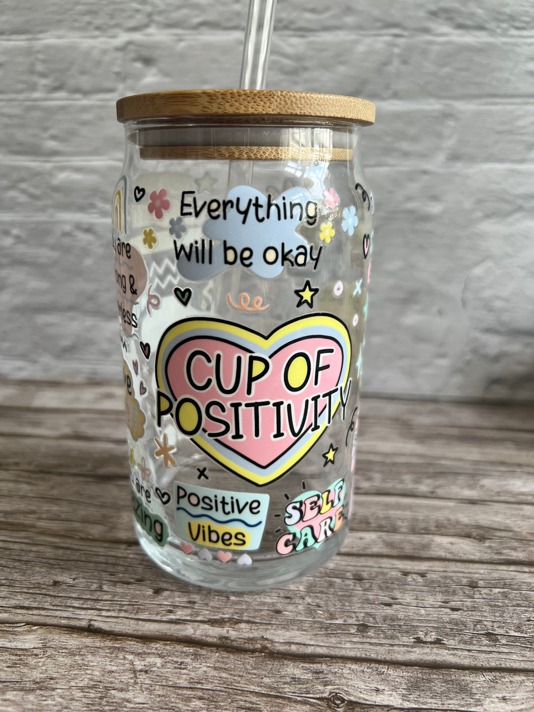 16oz Glass Libby Cups – Elizabeth Rose Creative Studio